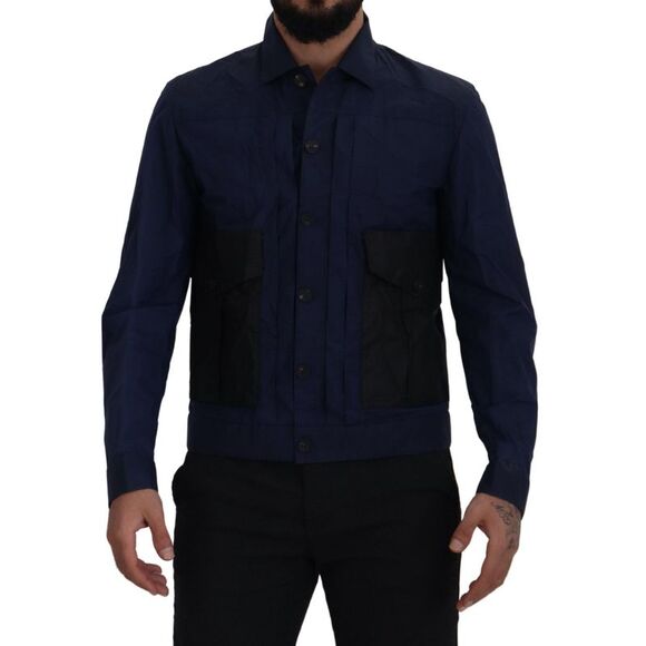 Dsquared² | Shirts | Dsquared Cotton Poplin Shirt Jacket Men Blue ...
